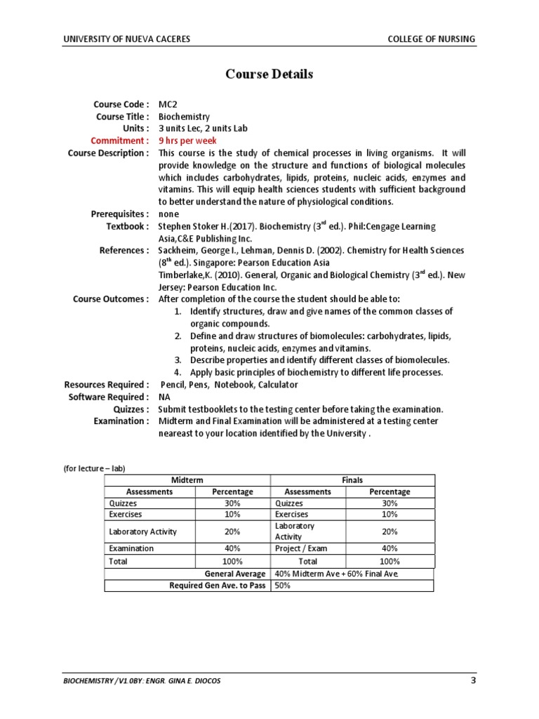Understanding the Building Blocks of Life: A Comprehensive Course ...