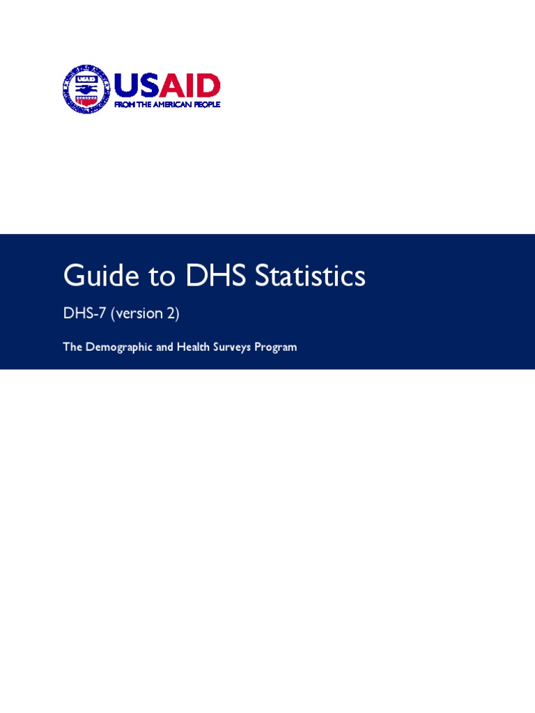 Guide To DHS Statistics DHS-7 v2 | PDF | Mosquito Net | Sexually ...