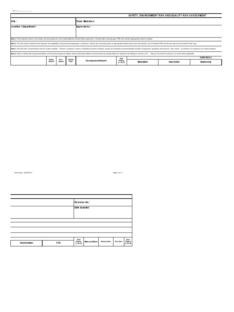 Risk Assessment Sample | PDF | Risk | Risk Assessment