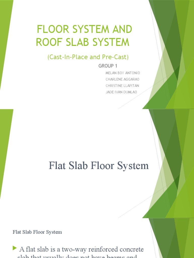 Floor System and Roof Slab System: (Cast-In-Place and Pre-Cast) | PDF ...