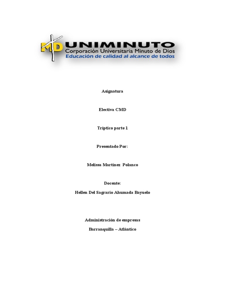 Triptico Parte 1 | PDF