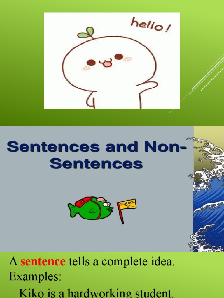 Sentences and Non Sentences | PDF