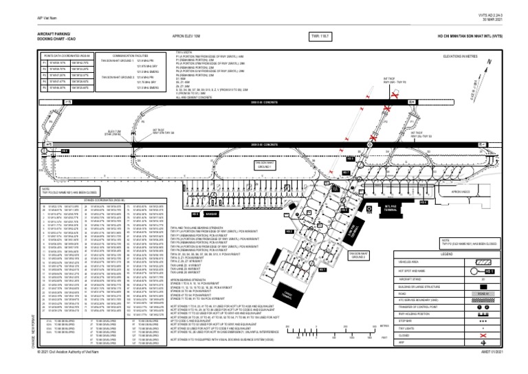 Ho Chi Minh/Tan Son Nhat Intl (VVTS) Aircraft Parking/ Docking Chart ...