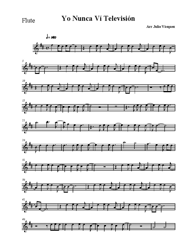 Yo Nunca VI Television Flauta | PDF