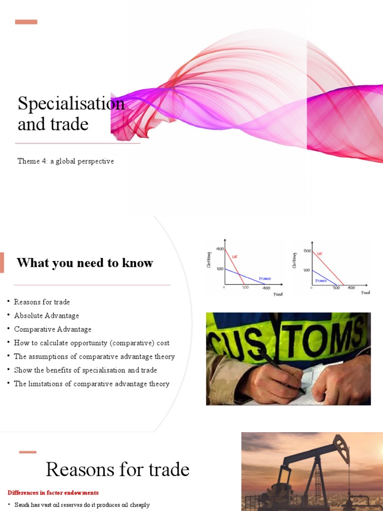 Specialisation and Trade | PDF | Comparative Advantage | Labour Economics