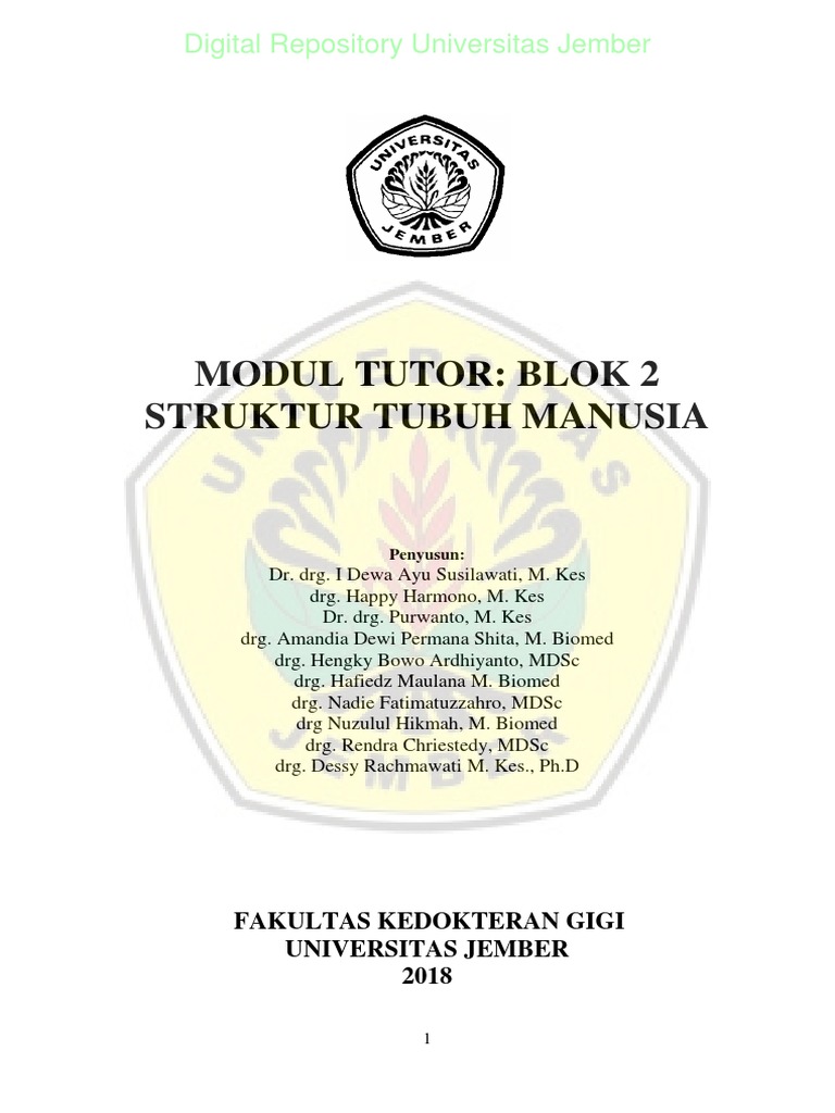 F. KG - Modul - Dessy R - Modul Tutorial Blok 2 Struktur Tubuh Manusia | PDF