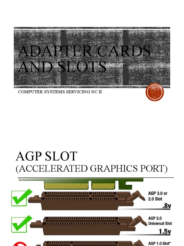 Types of Adapter Cards and Slots | PDF | Network Interface Controller ...