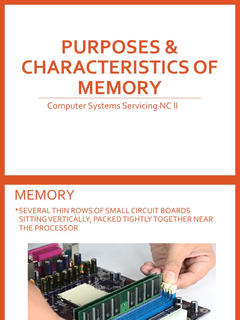 Memory Types and Characteristics Guide | PDF | Random Access Memory ...