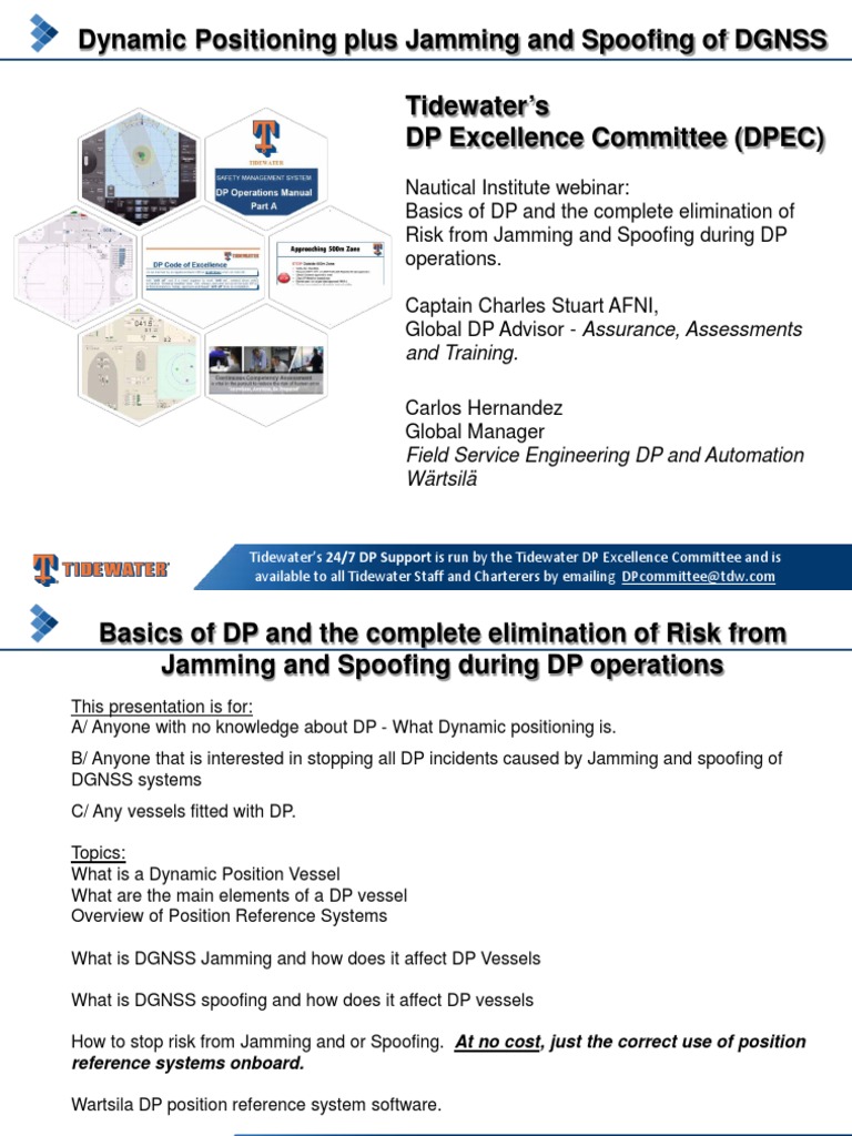 Nautical Institute DP Webinar 03 Dec 2020 Slides | PDF | Communications ...