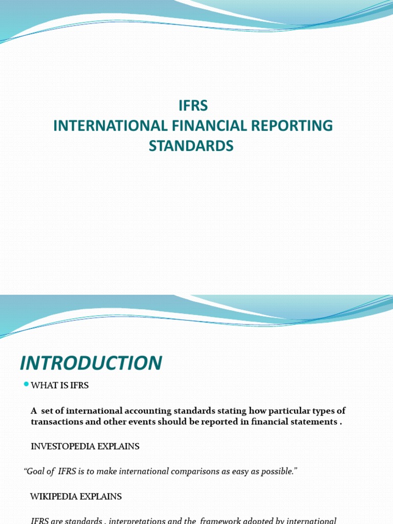 IFRS | PDF | International Financial Reporting Standards | Financial ...