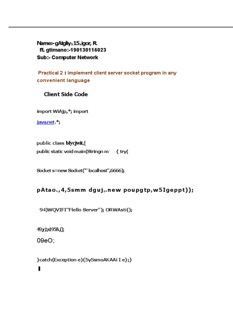 CN (Practical-2 190130116023) | PDF