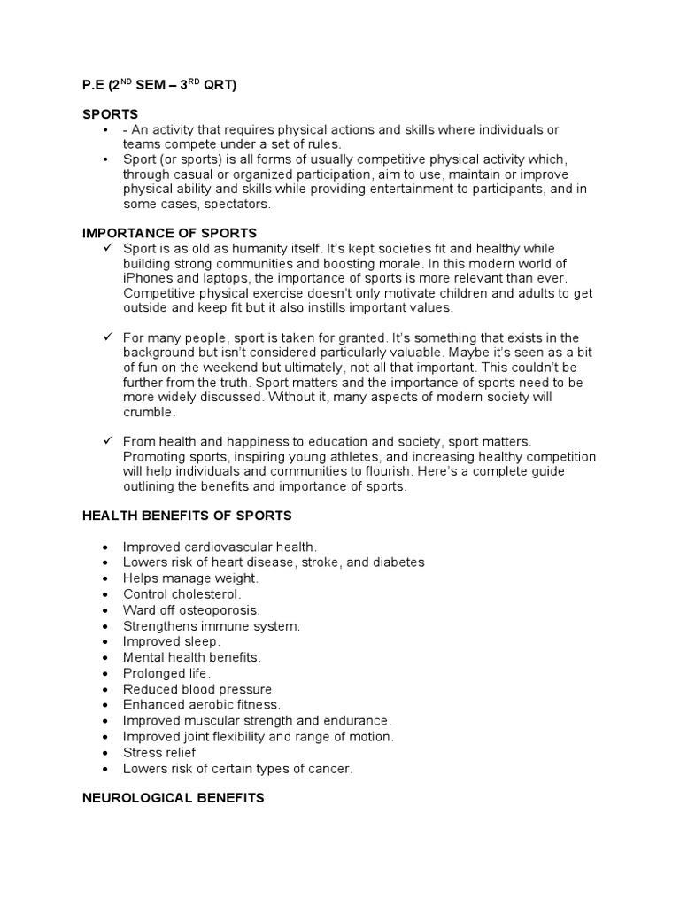 Physical Education | PDF | Table Tennis