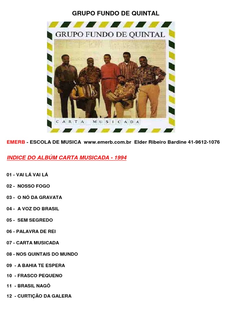 13 - Carta Musicada - 1994-1 | PDF | Amor