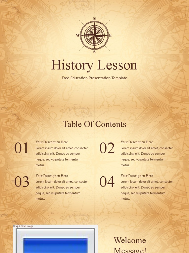 History Lesson PowerPoint Template by SlideWin | PDF | Information ...