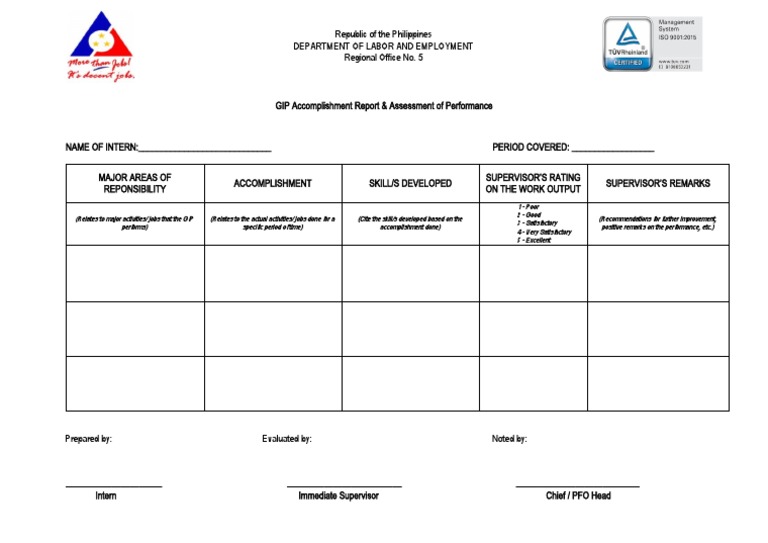 Gip Ar Form | PDF | Economies | Employment