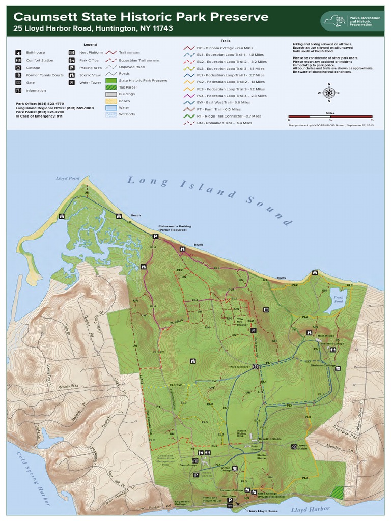 Caumsett State Historic Park Preserve: Isla ND So | PDF | Trail | Hiking