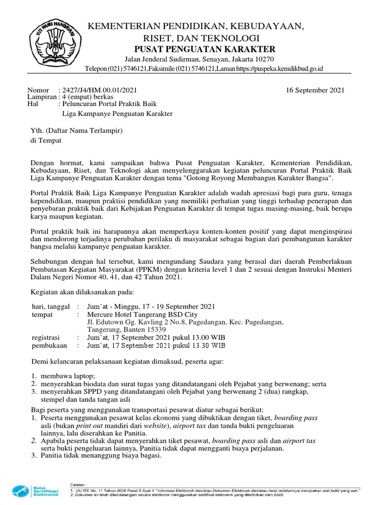 Surat Undangan Luring APK V4 | PDF