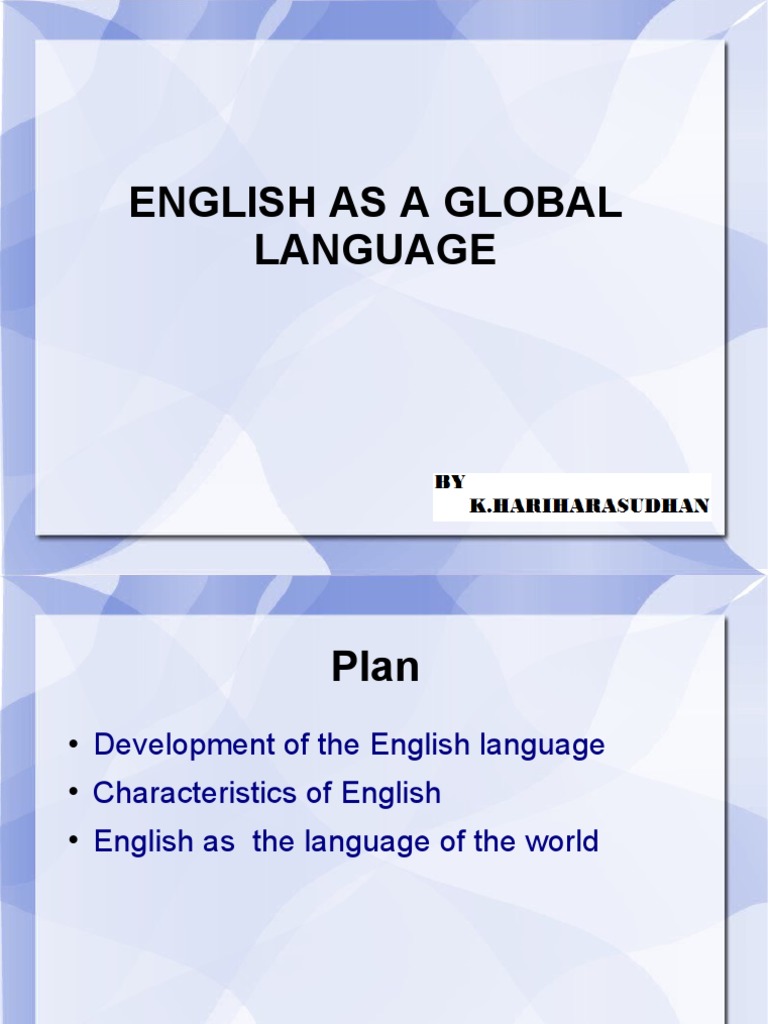 English As Global Language | PDF | English Language | Sociolinguistics