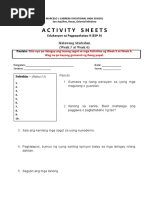 Learning Activity Sheet in ESP 9 Quarter 1 (Week 1) | PDF