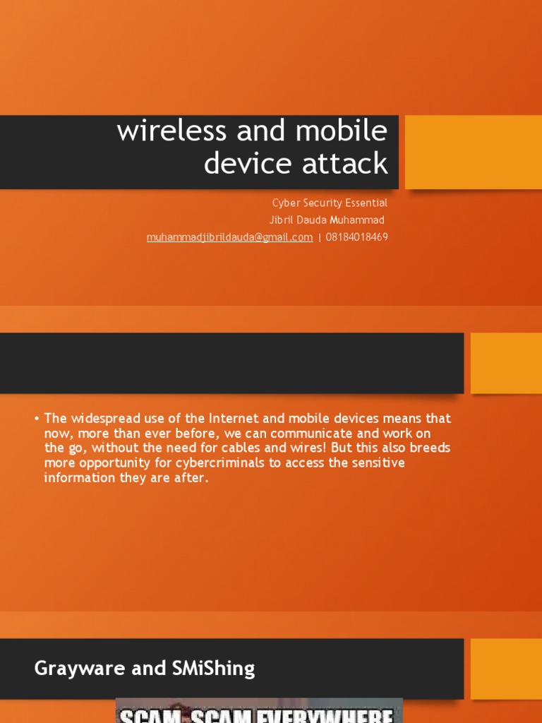 1 Wireless and Mobile Device Attack | PDF | Malware | Phishing