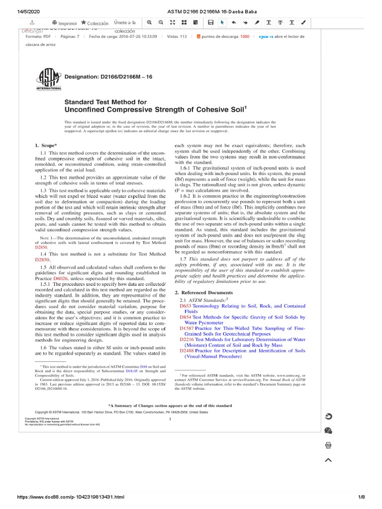 Astm D2166 | PDF | Informática | Software