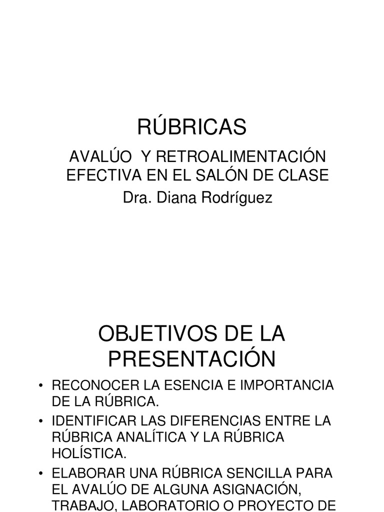 Rubricas | PDF | Rúbrica (Académica) | Epistemología