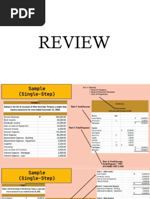 Multi Step Income Statement Excel Template