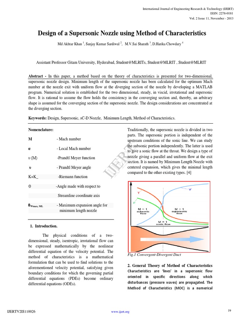 Supersonic Nozzle Design Methodology | PDF | Nozzle | Fluid Dynamics