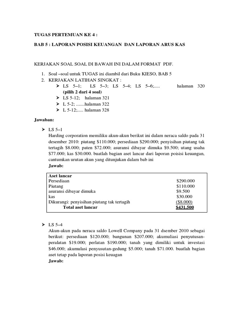 Aset Lancar dan Kewajiban Lancar Neraca | PDF