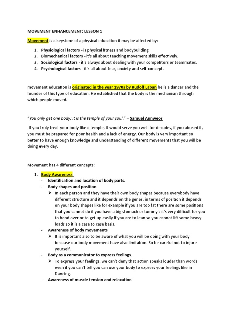 Movement Enchancement-Lesson 1 | PDF | Horse Gait | Foot