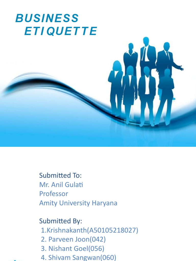 Business Etiquette: Key Aspects and Best Practices | PDF | Dress | Clothing