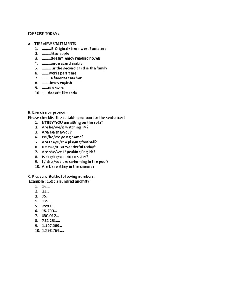 Exercise 1 | PDF
