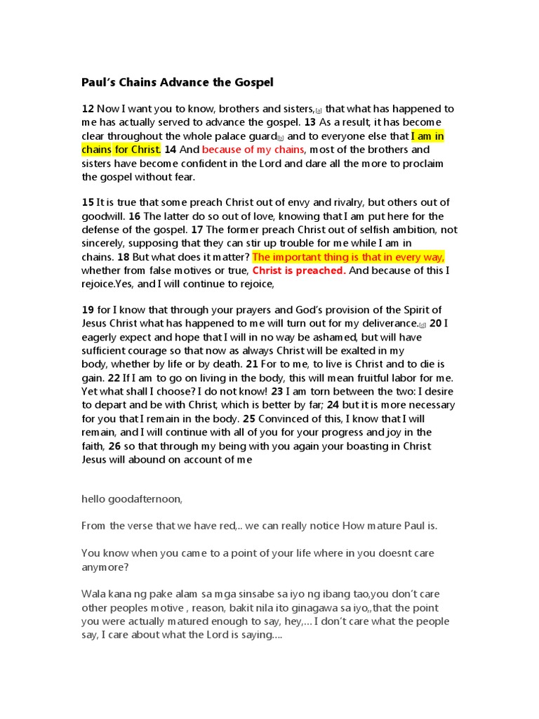 Chained For Christ | PDF | Jesus | Religious Belief And Doctrine