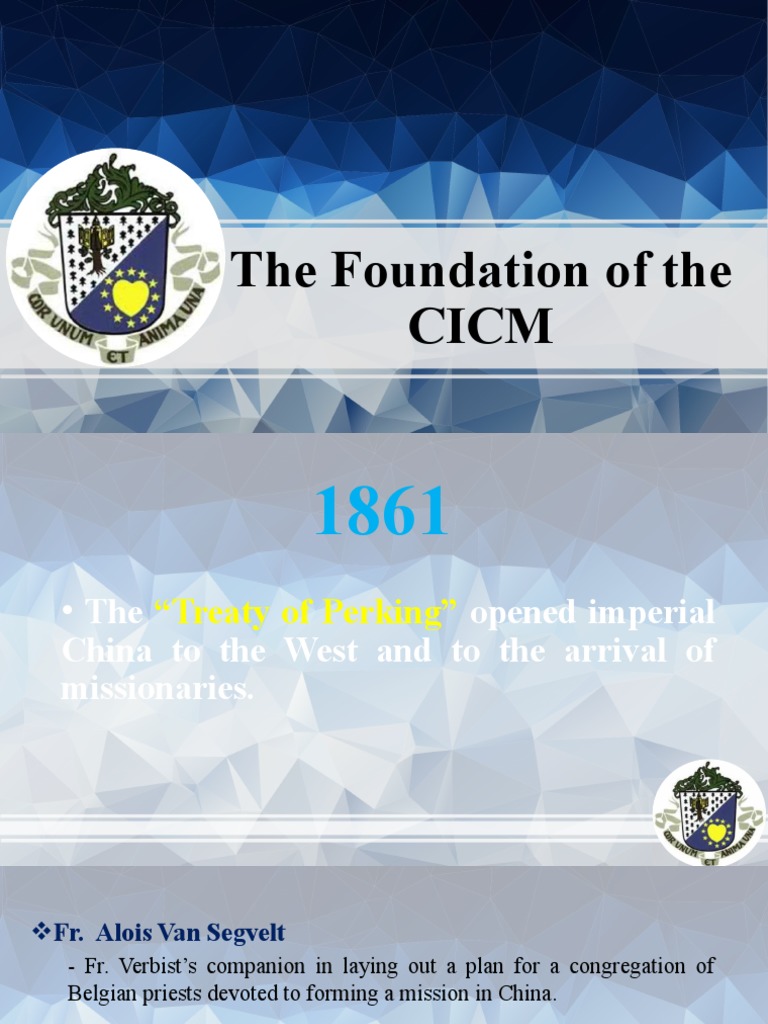 The Foundation of The Cicm | PDF