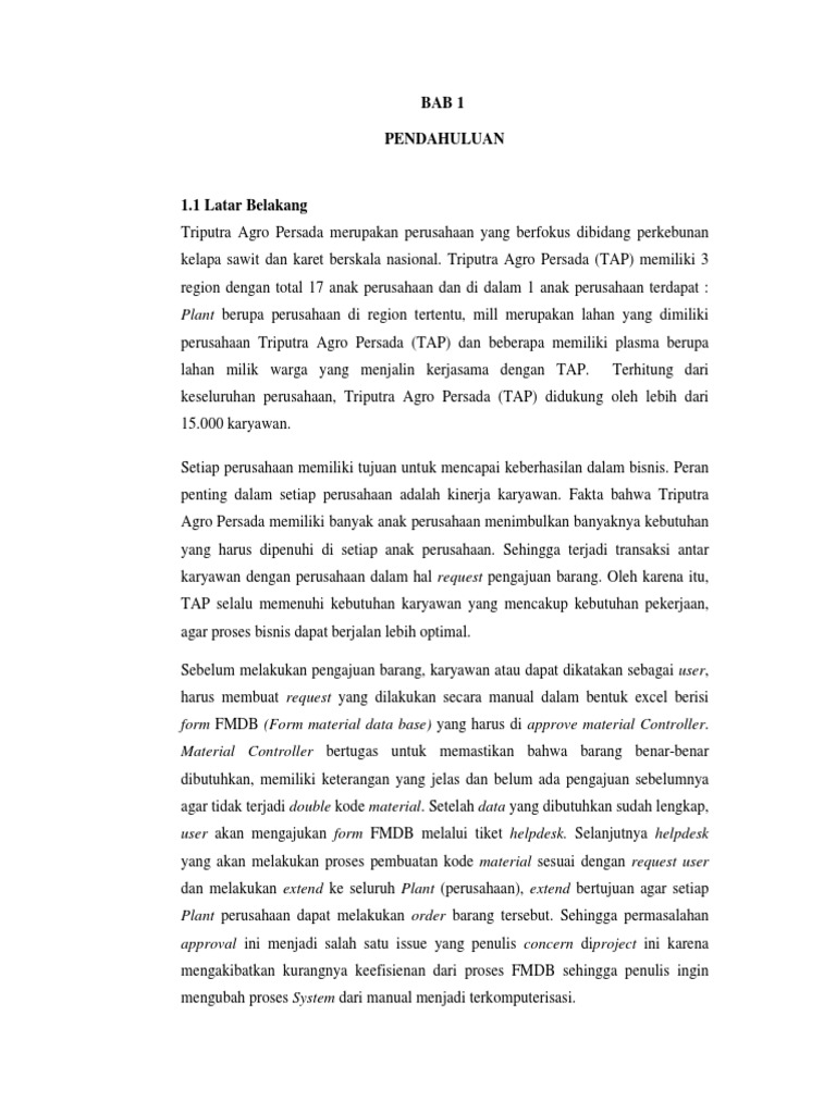 Referensi Latar Belakang Database Project | PDF