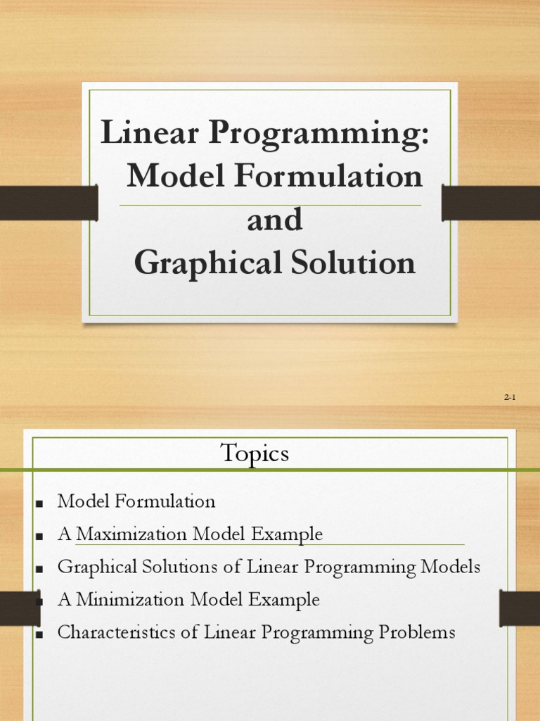 2019 1 Linear Programming 1 | PDF | Linear Programming | Loss Function