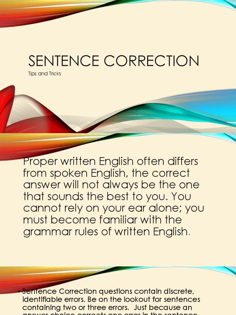 Sentence Correction | PDF | Grammatical Number | Pronoun