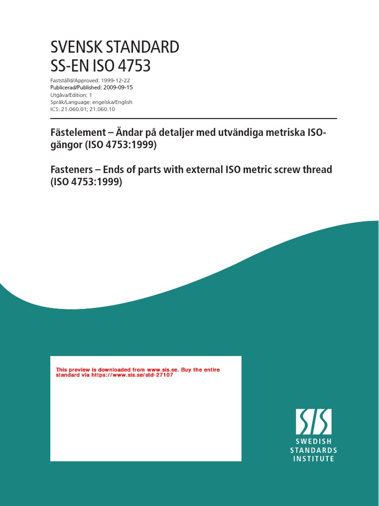 SS en Iso 4753 en PDF | PDF