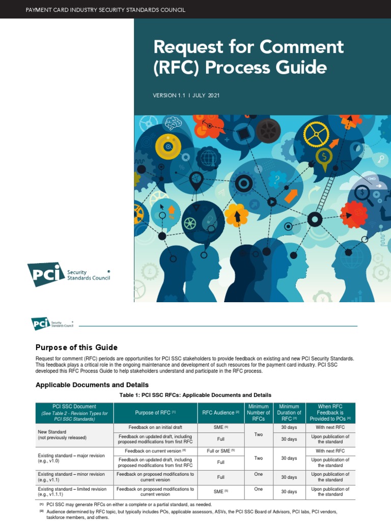 RFC Process Guide | PDF | Payment Card Industry Data Security Standard
