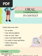 ORAL COMMUNICATION Grade 11 | PDF | Communication | Nonverbal Communication