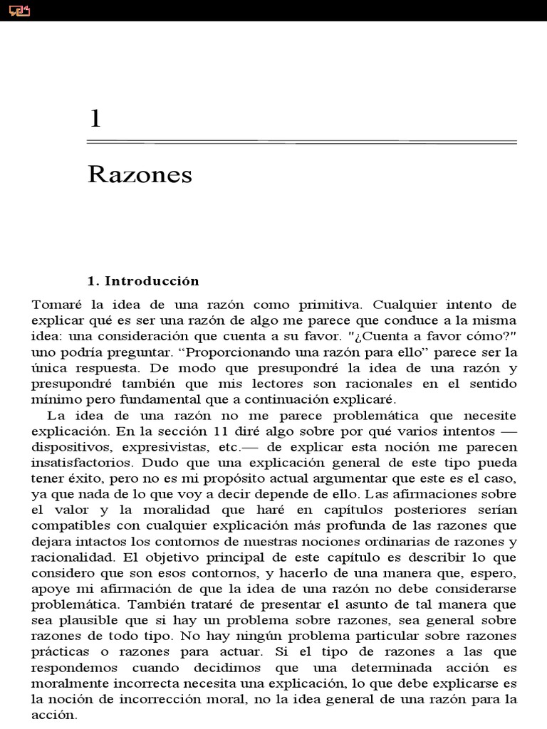 T. M. Scanlon - REASON - Español | PDF | Racionalidad | Razón