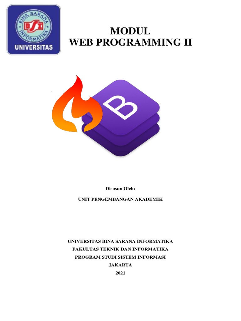 Modul Web Programming II (682) - UBSI - Upd Juli 2021 | PDF