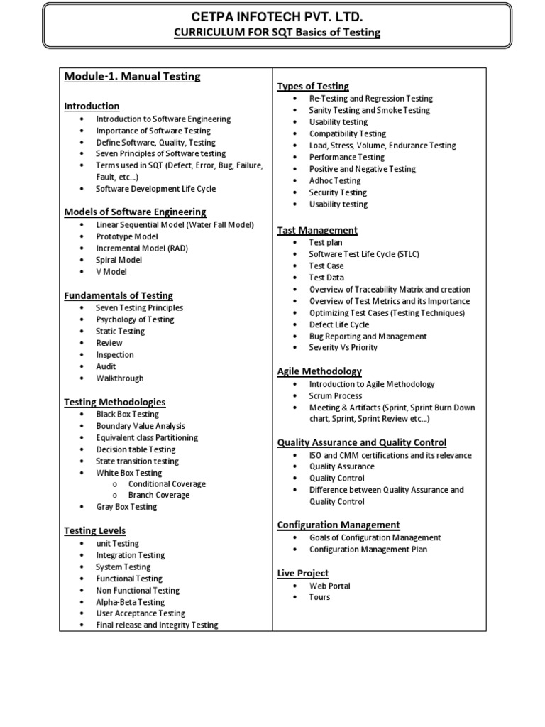 Software Testing Essentials | PDF | Software Testing | Software ...