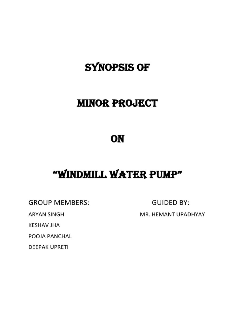 Synopsis of Minor Project | PDF | Wound | Sun