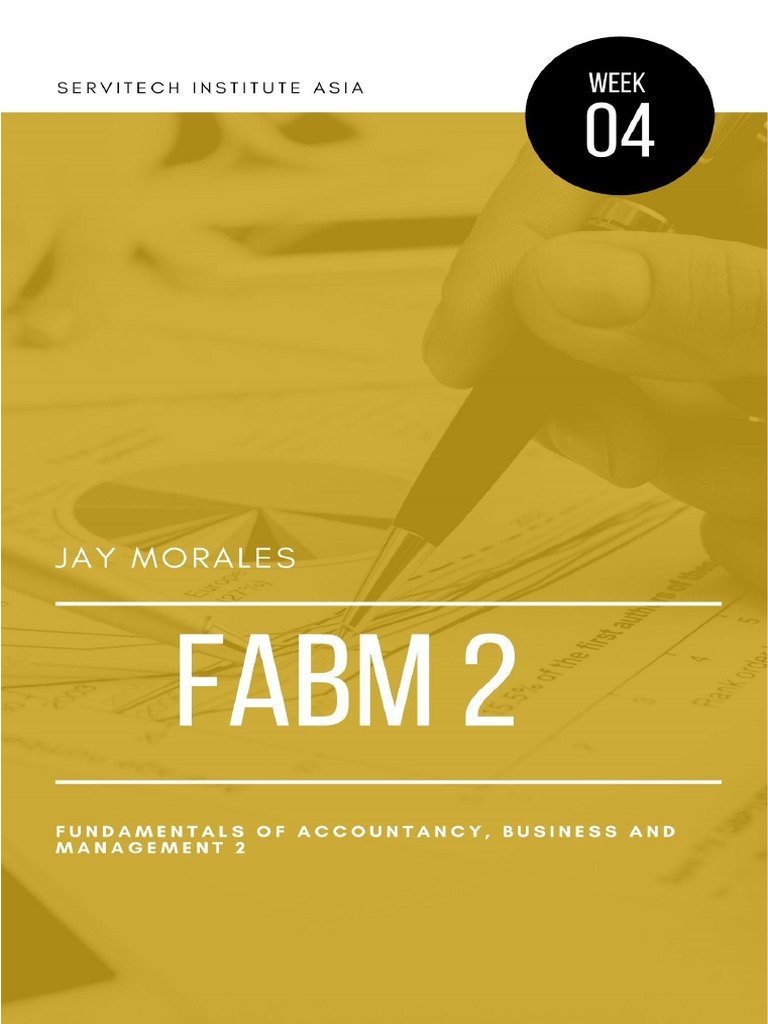 FABM 2 Week 4 | PDF | Inventory | Merchandising