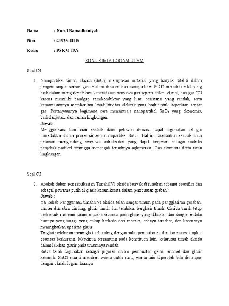 Soal C3 C4 Kelompok 6 | PDF