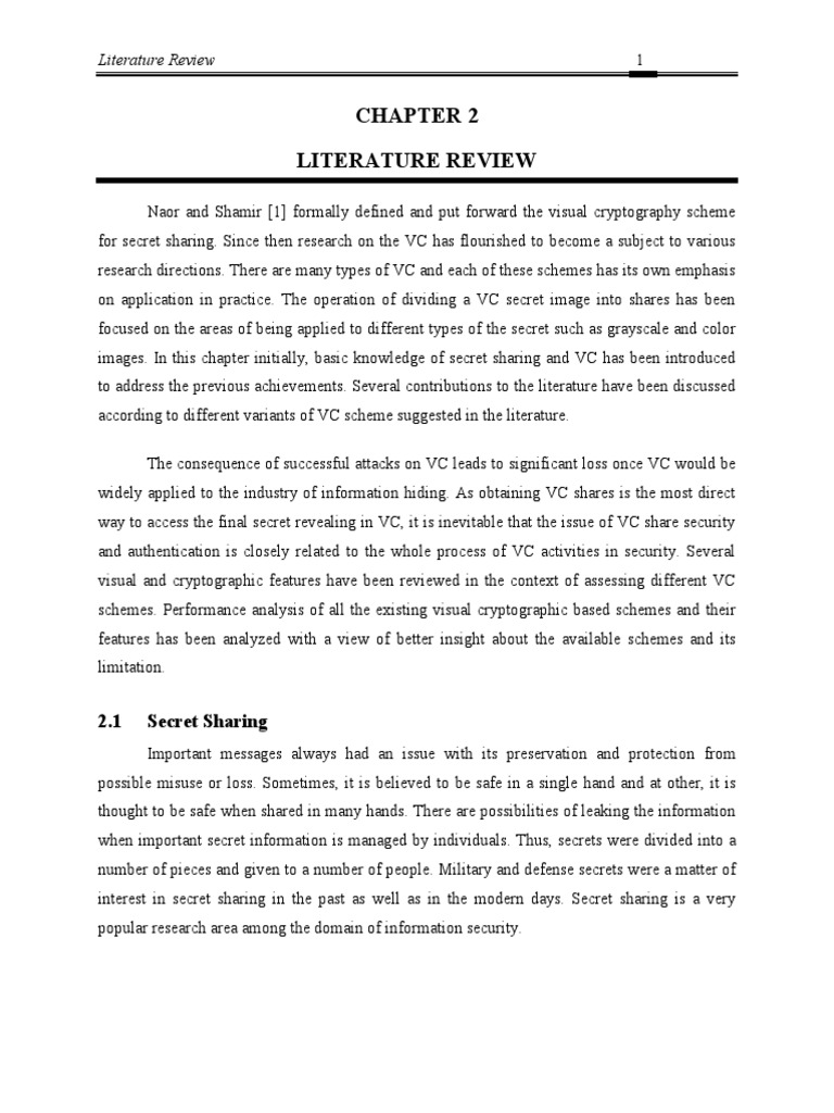 Literature Review | PDF | Cryptography | Applied Mathematics