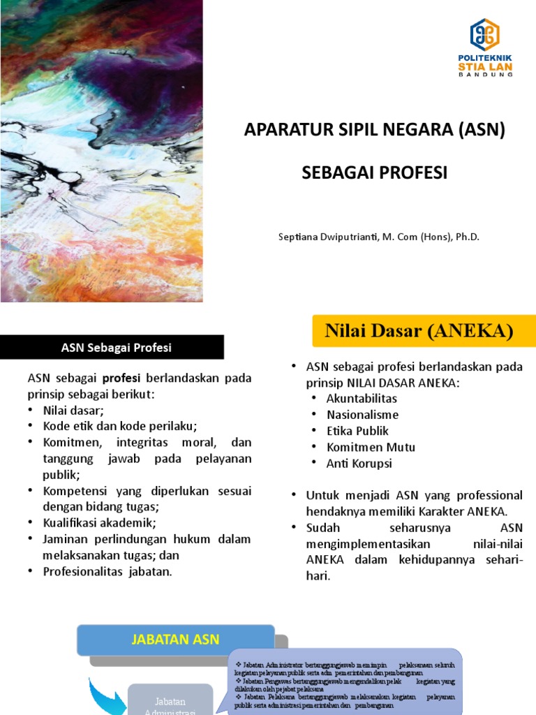 Prinsip ASN dalam Etika Profesi | PDF