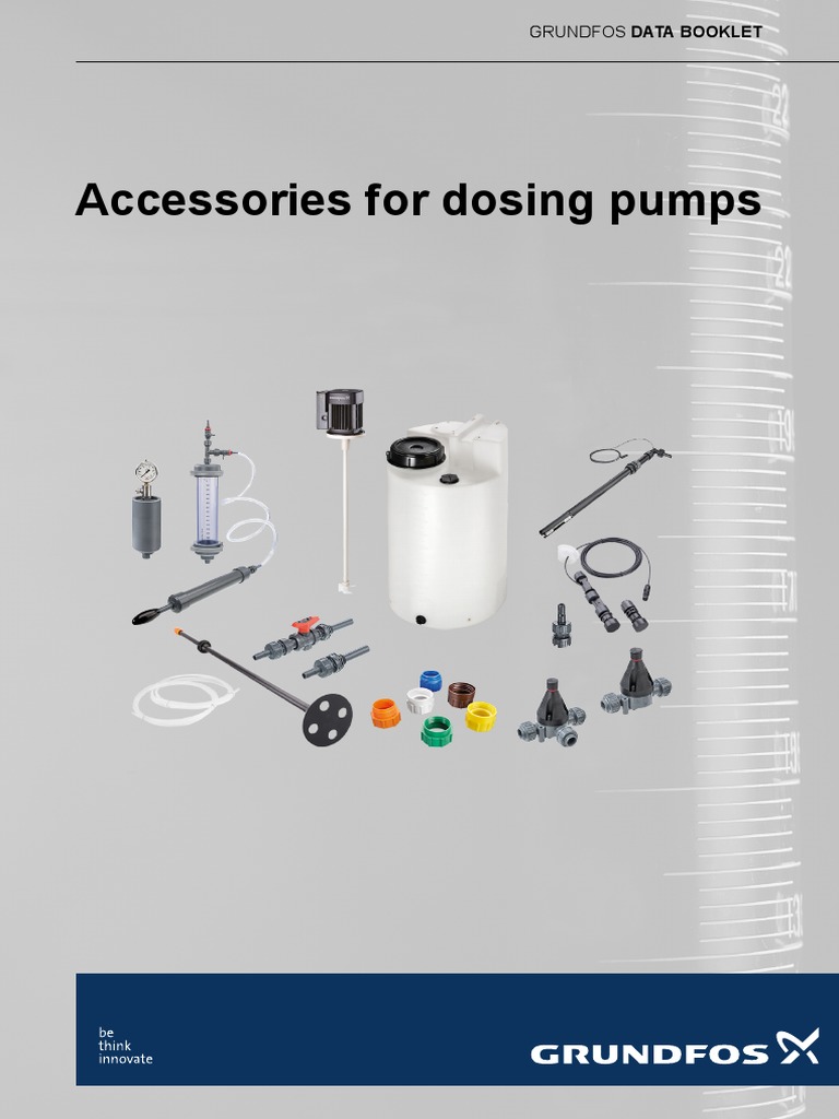 Accessories For Dosing Pumps: Grundfos Data Booklet | PDF | Pump | Valve