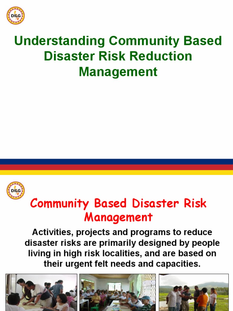 Understanding Community Based Disaster Risk Reduction Management | PDF ...
